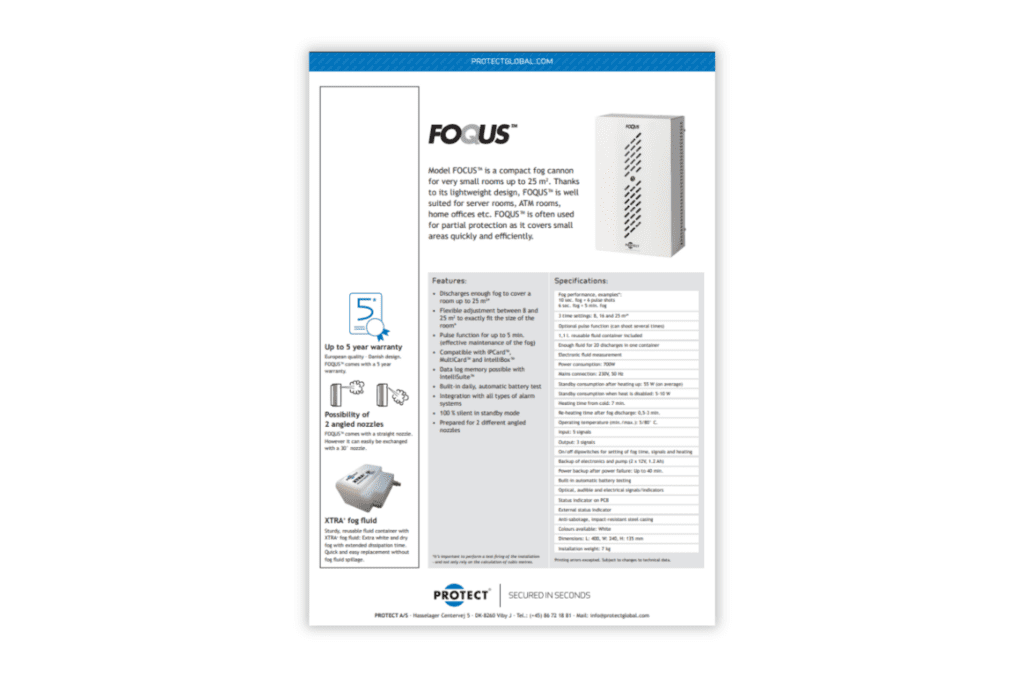 FOQUS Datasheet - PROTECT Download Center